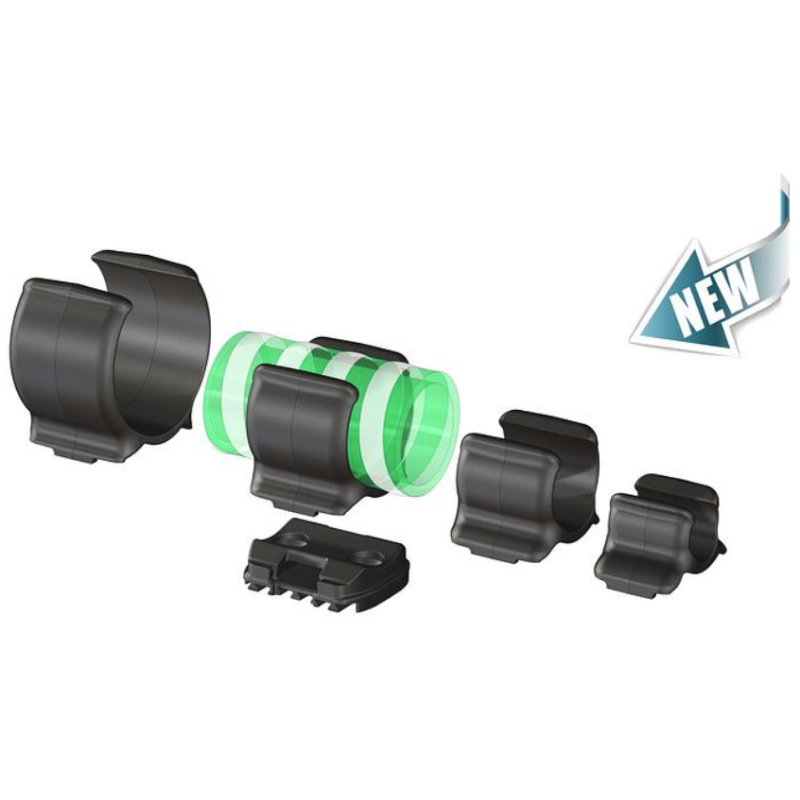 Système de fixation tuyaux - Base & clips - TRUDESIGN