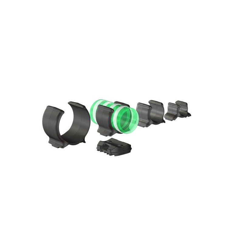 Système de fixation tuyaux - Base & clips - TRUDESIGN
