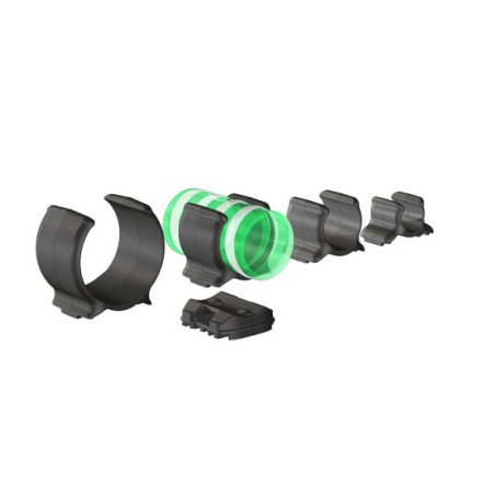 Système de fixation tuyaux - Base & clips - TRUDESIGN