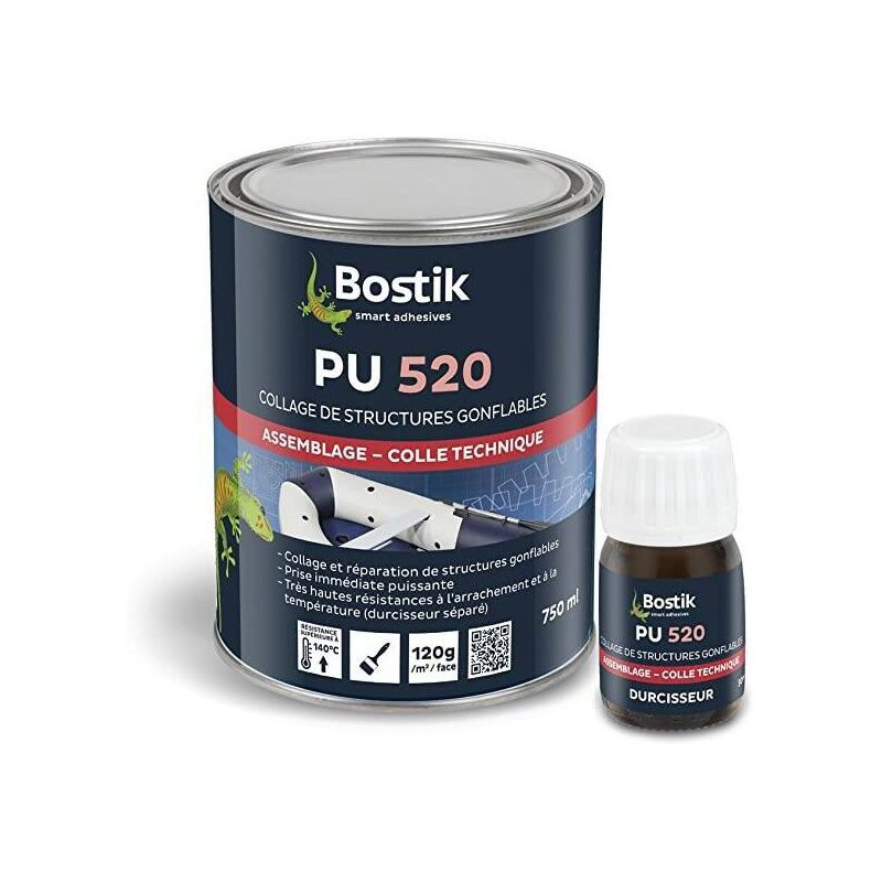 Mastic PU 520 + durcisseur / Spécial structures gonflables - BOSTIK